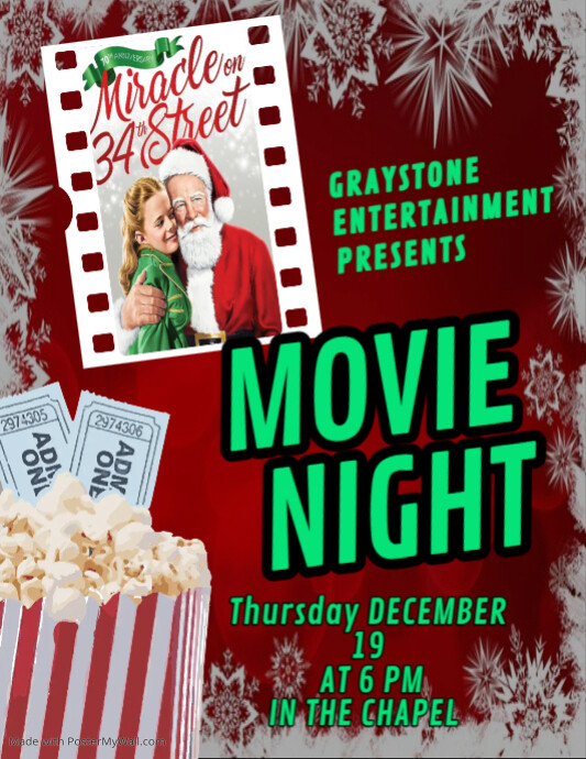 Movie Night Flyer | PosterMyWall