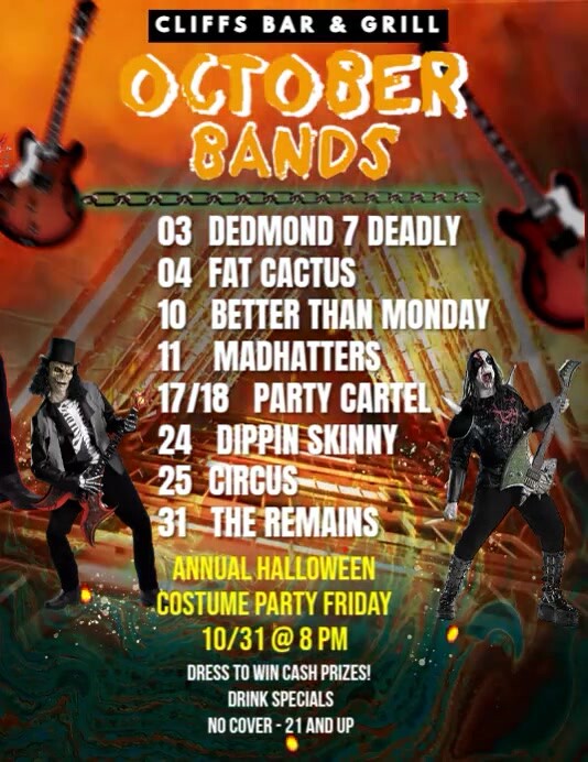 October Bands | PosterMyWall