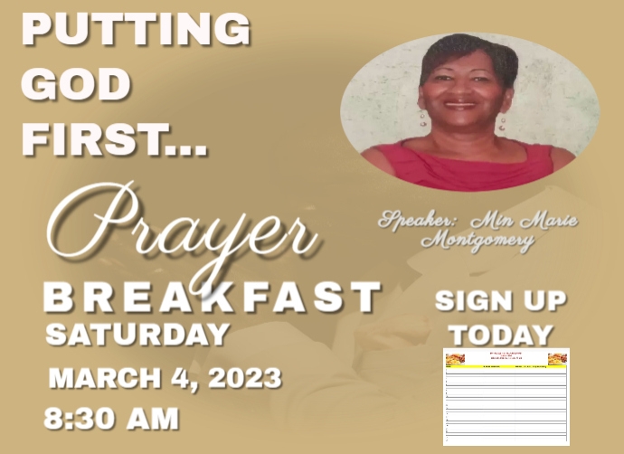 PRAYER BREAKFAST | PosterMyWall