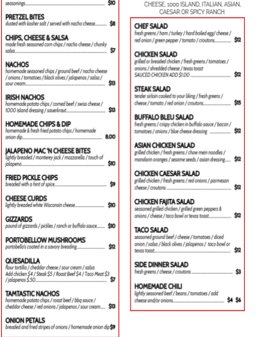 Copy of Starters & Salads | PosterMyWall
