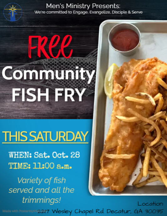 Community Fish Fry Oct. 28th | PosterMyWall