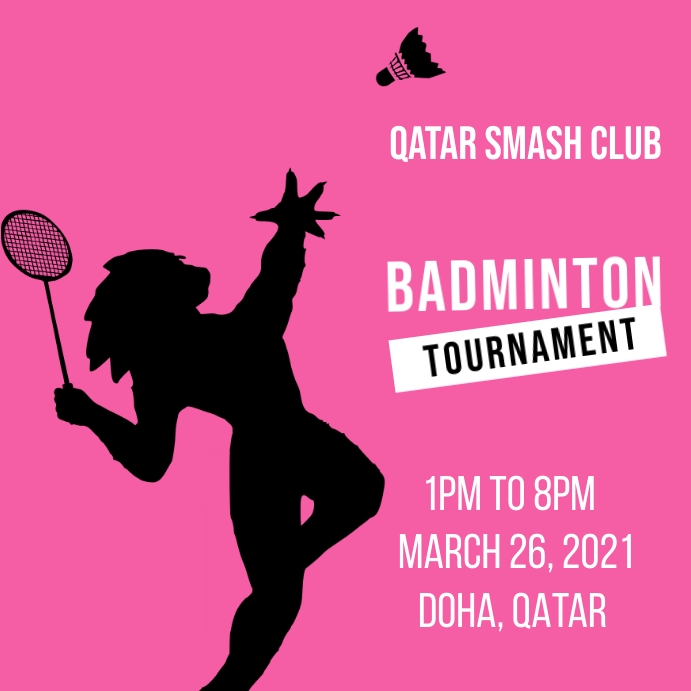 47 Badminton Template | PosterMyWall