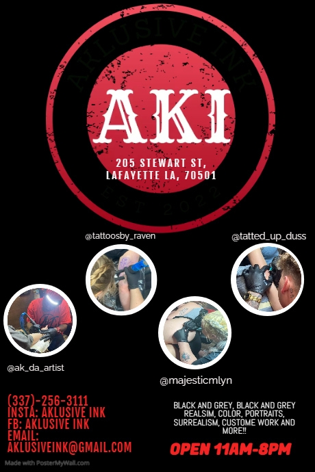 Tattoo & Piercing Salon Flyer TEmplate | PosterMyWall