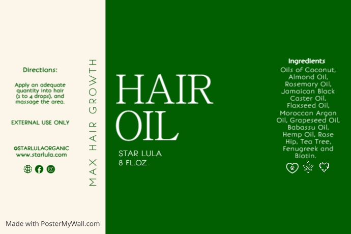 Copy of minimal body wash label template (3) | PosterMyWall