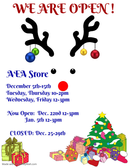 Copy of Copy of Extended Dec hours 2019 | PosterMyWall