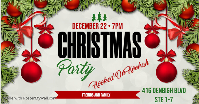 CHRISTMAS PARTY BANNER | PosterMyWall