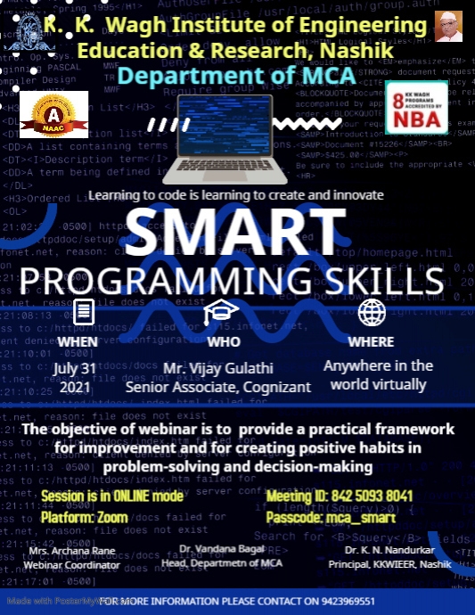 Copy of Copy of Blue Programming Competition Custom Template | PosterMyWall