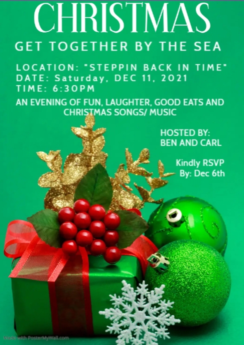 Copy of Christmas Show Event Party Invitation Flyer | PosterMyWall