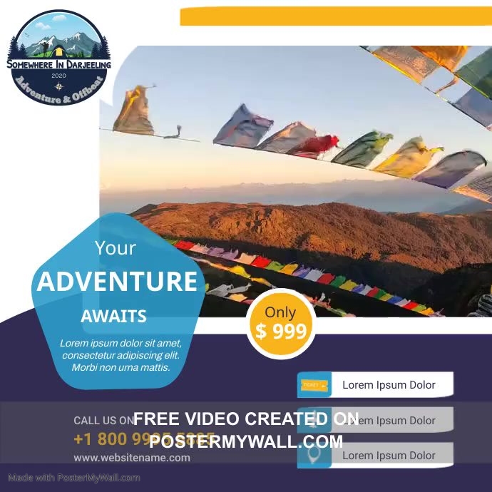 TRAVEL VIDEO AD | PosterMyWall