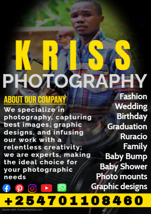 photography services flyer poster | PosterMyWall