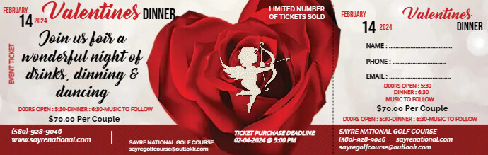 Valentines Day Party Ticket | PosterMyWall
