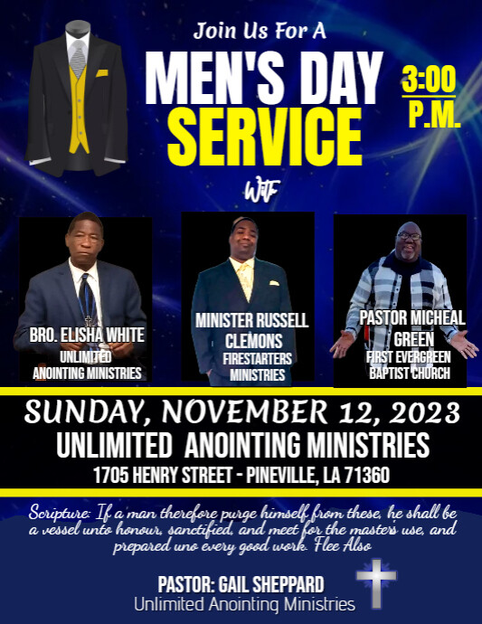 Men program | PosterMyWall