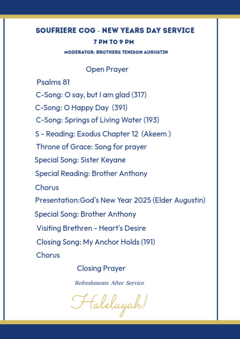 graduation program template pg2 | PosterMyWall