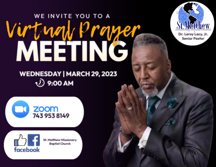 Wednesday Prayer Service | PosterMyWall