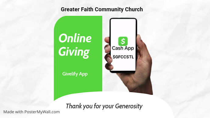 Online Giving | PosterMyWall