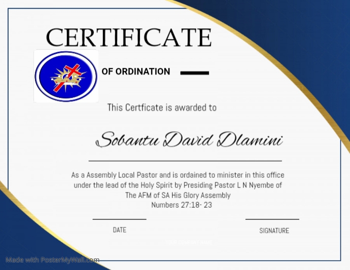 Copy of SD Dlamini Ordination | PosterMyWall