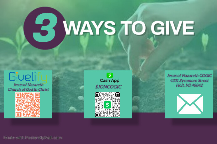 Copy of Ways to Give | PosterMyWall