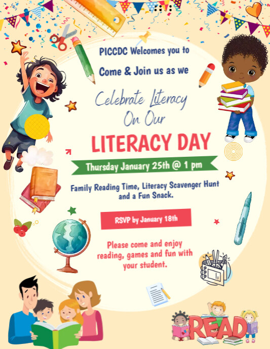 International Literacy Day Template | PosterMyWall