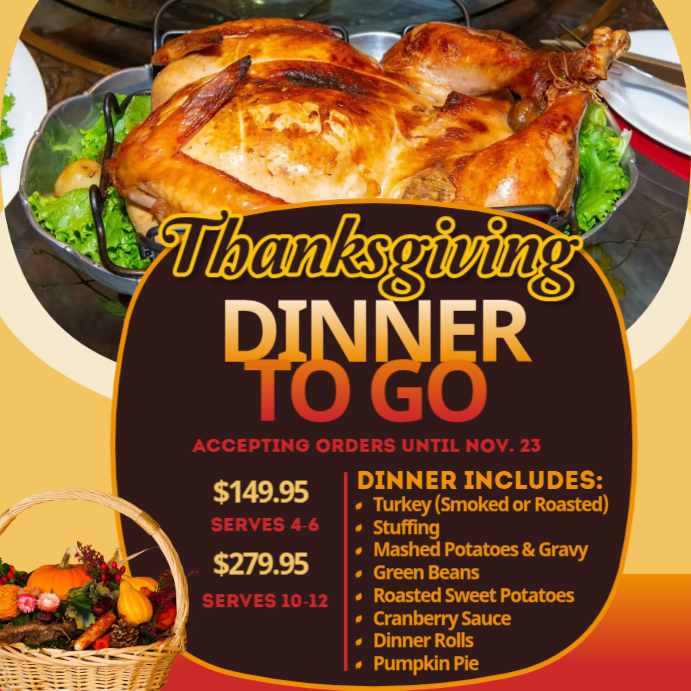 Thanksgiving Turkey Giveaway Flyer | PosterMyWall