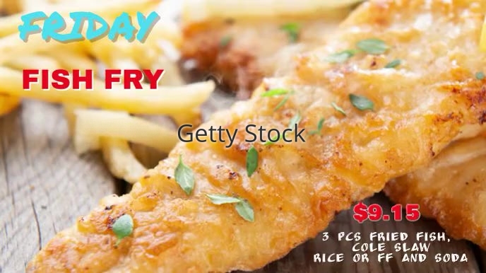 Copy of Customize this fish fry fried fish flyer | PosterMyWall