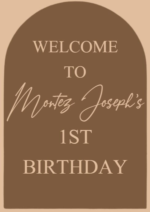 Copy of Montez Joseph welcome | PosterMyWall