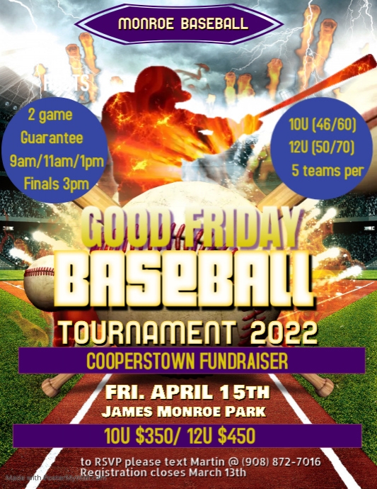 Copy of Baseball tournament template | PosterMyWall