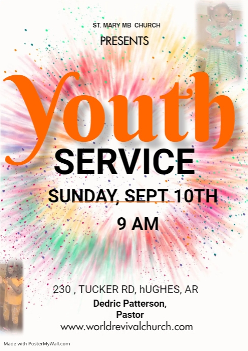 Youth service | PosterMyWall