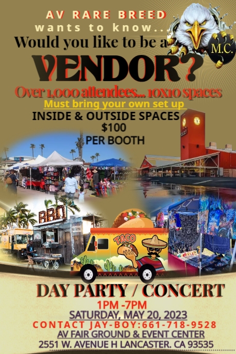 5TH ANNUAL VENDOR FLYER | PosterMyWall