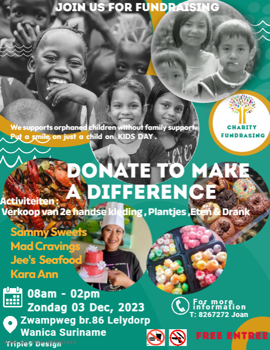 Green Kids Orphanage Fundraising Flyer | PosterMyWall