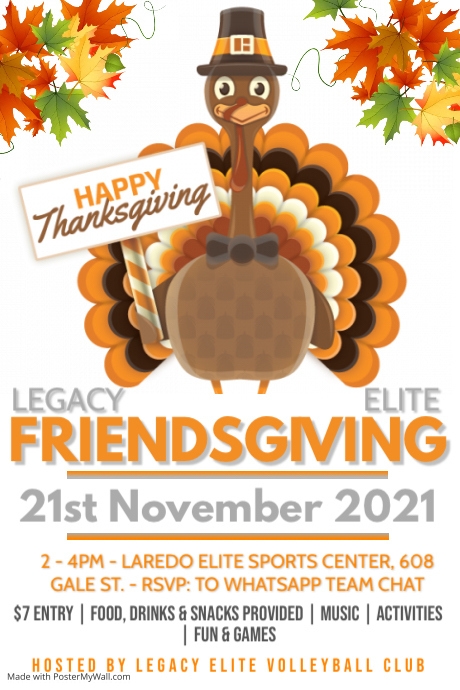 Copy of Thanksgiving Poster | PosterMyWall