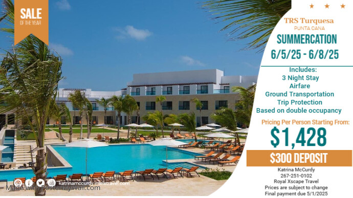 Holiday Staycation Promo Poster | PosterMyWall