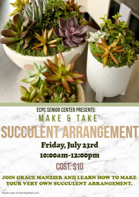 Copy of Copy of Template gardening succulent | PosterMyWall