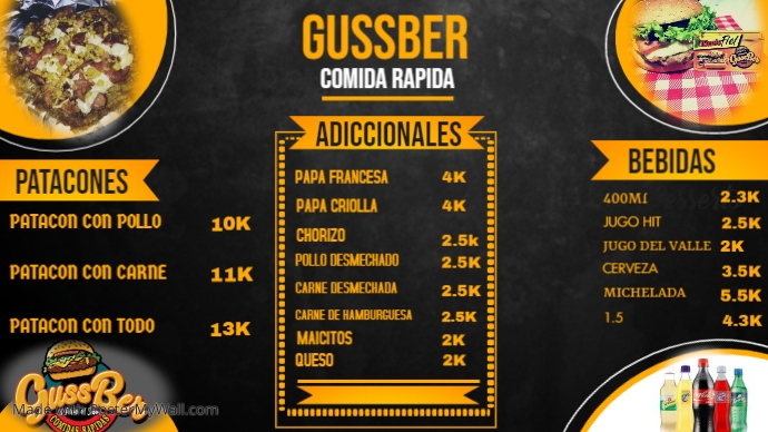 Copia de Order food online/ Restaurant menu | PosterMyWall