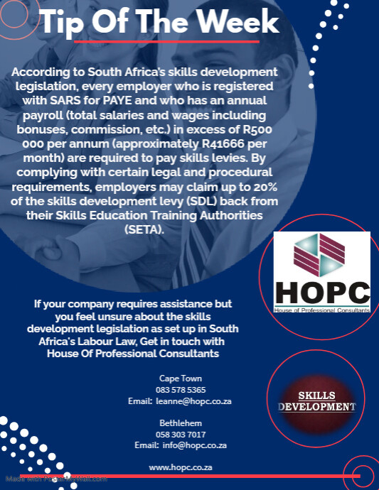 Blue resume and job search workshop flyer | PosterMyWall