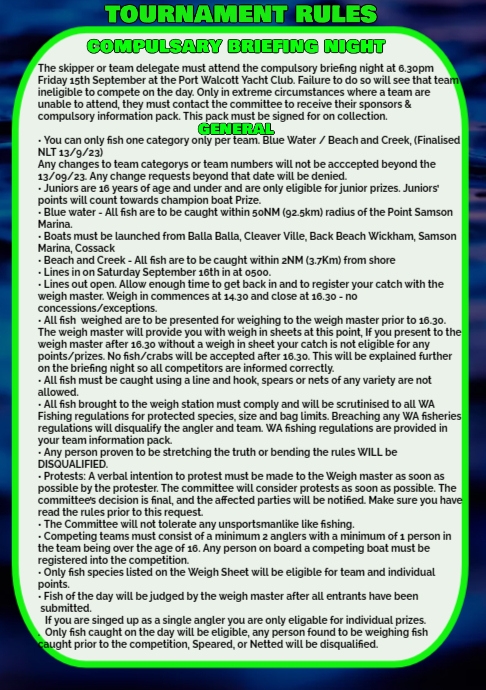 rules pg 1 | PosterMyWall