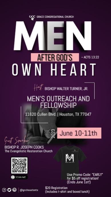 GCC Men's Conference IG Story | PosterMyWall