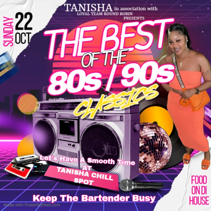 Copy of back to the 80s | PosterMyWall