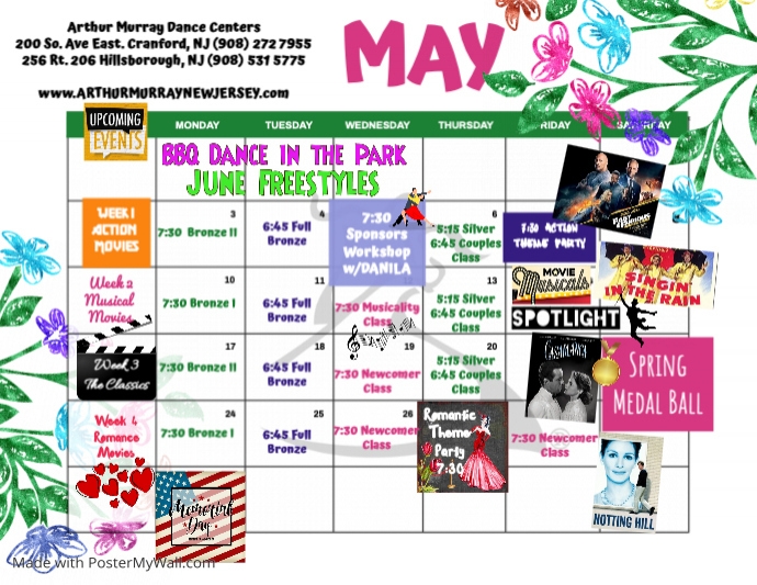 Copy of Copy of May 2021 Monthly Events Calendar Template | PosterMyWall