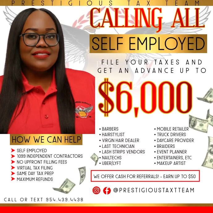 PRESTIGIOUS Tax Service Flyer video flyer pop | PosterMyWall