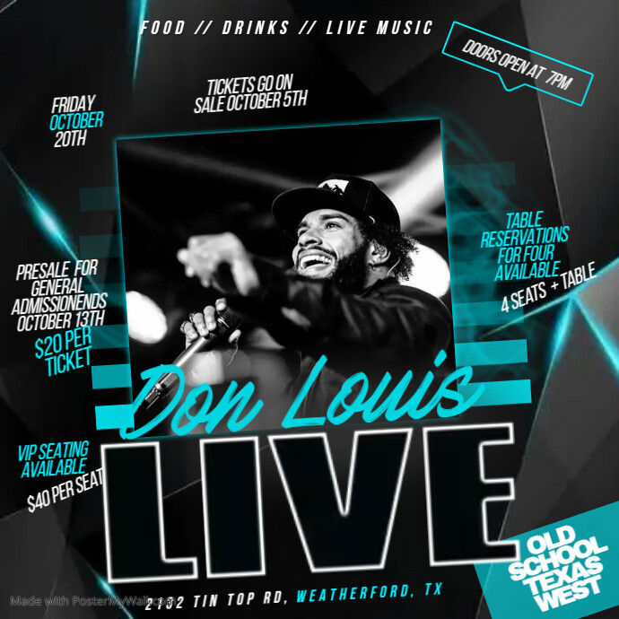 DON LOUIS LIVE | PosterMyWall