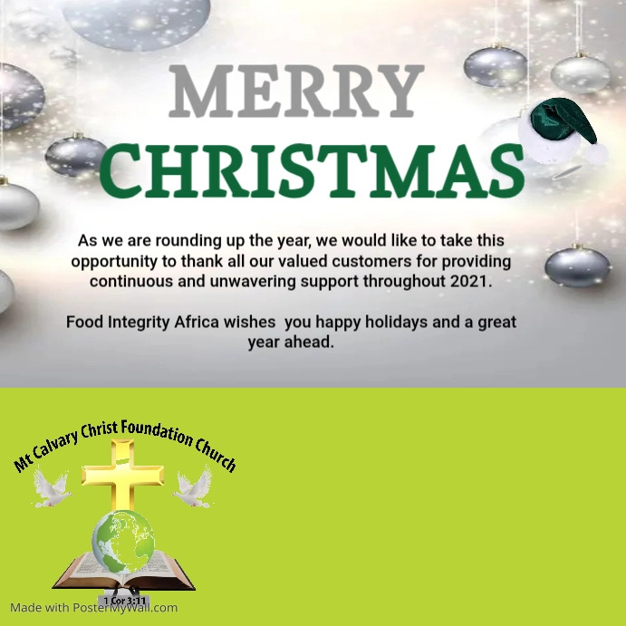 Food Integrity Christmas card | PosterMyWall