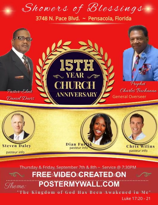 Church Anniversary Display | PosterMyWall