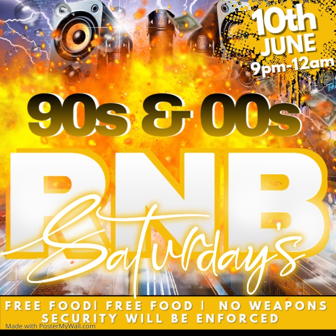 RNB Saturday's Poster | PosterMyWall