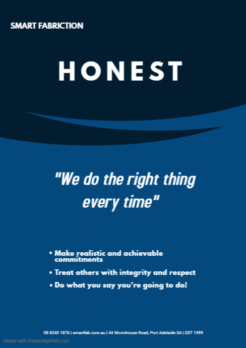 Honest Poster | PosterMyWall