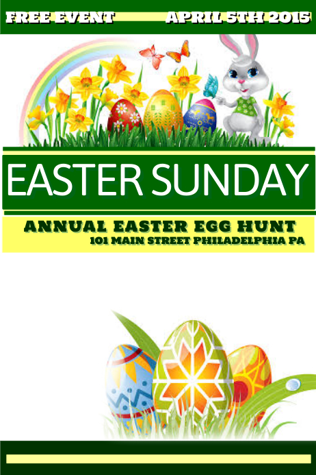 EASTER Template | PosterMyWall