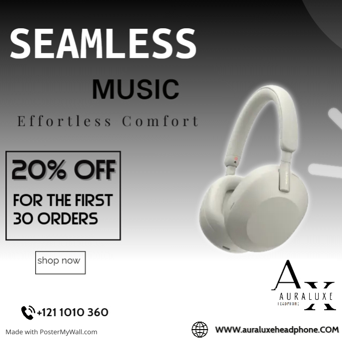 Headset ads social media post | PosterMyWall