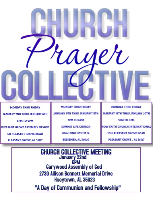now faith church collective prayer 2023 WHITE | PosterMyWall