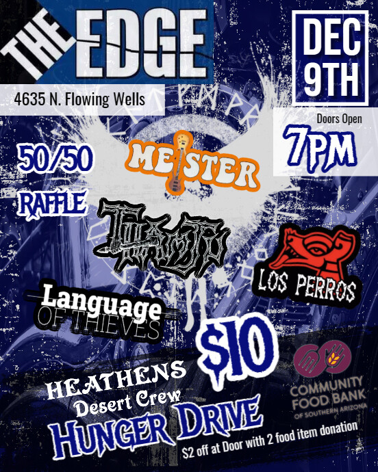 4x5 Heathen Hunger Drive | PosterMyWall