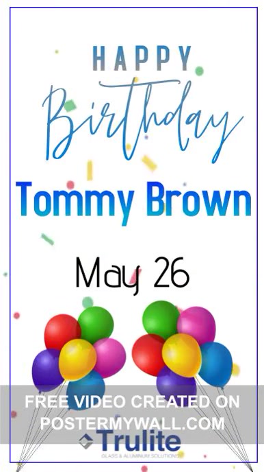 Copy of DFW - HB May 26 Tommy B | PosterMyWall