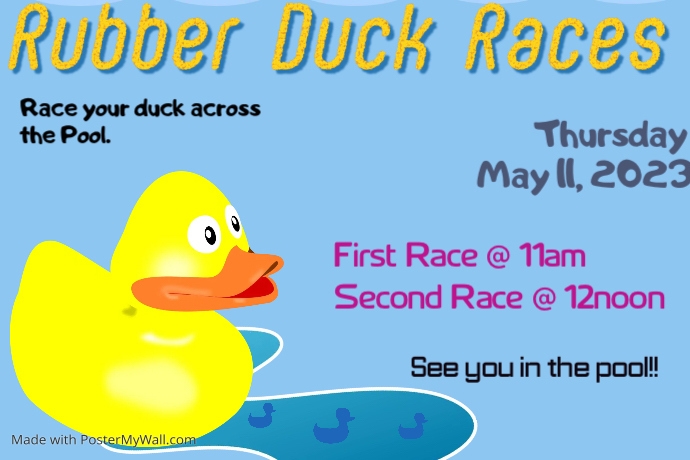 Fundraiser Duck Race | PosterMyWall